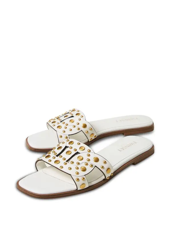 TWINSET Stud Embellished Slip-on Slides
