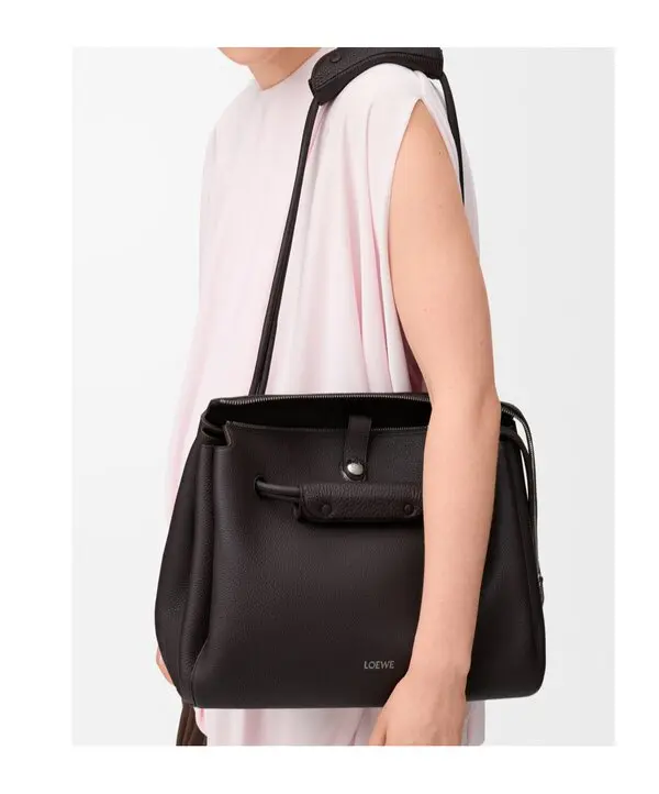 Loewe Large Madrid Bag In Supple Grained Calfskin