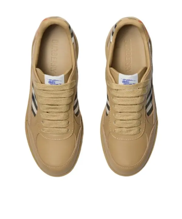 Burberry Checked Terrace Lace-up Sneakers