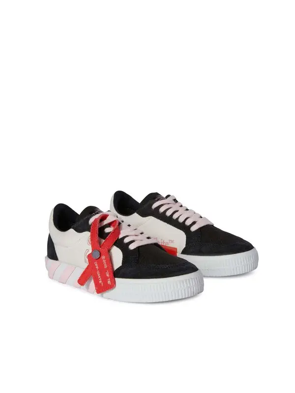 Off-White Low Vulcanized Panelled Sneakers - Black/grey