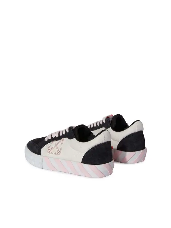 Off-White Low Vulcanized Panelled Sneakers - Black/grey