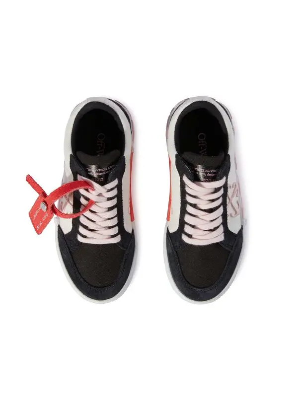 Off-White Low Vulcanized Panelled Sneakers - Black/grey