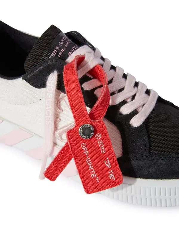 Off-White Low Vulcanized Panelled Sneakers - Black/grey
