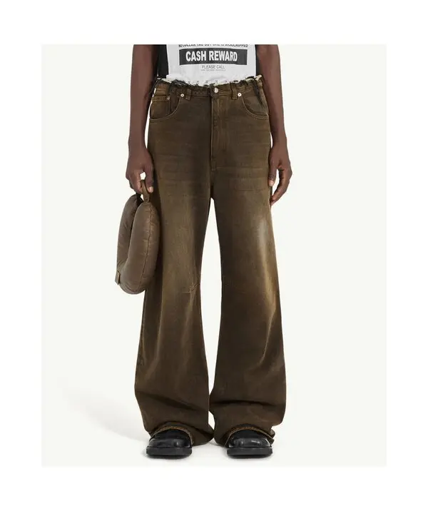 MAISON MARGIELA Distressed Wide-leg Jeans