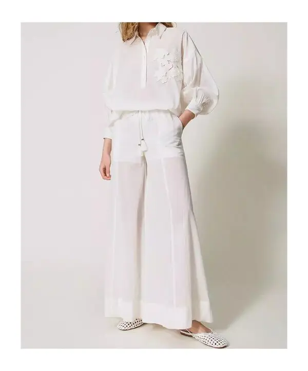 TWINSET Floral-appliqué Shirt