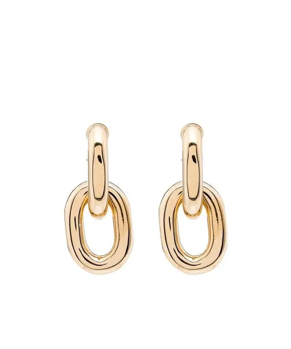 Rabanne Gold Chain Link Drop Earrings