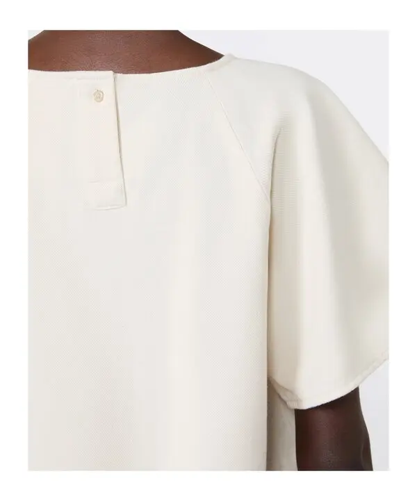 Max Mara Cropped Cotton Blouse