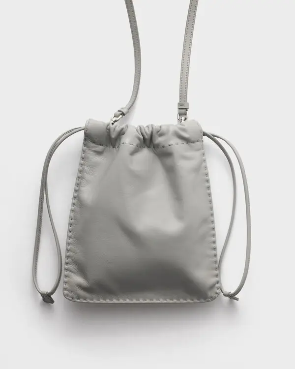 Prada Drawstring Phone Case - Granite Ash