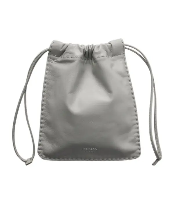 Prada Drawstring Phone Case - Granite Gray