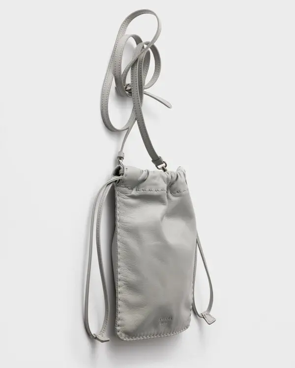 Prada Drawstring Phone Case - Granite Gray