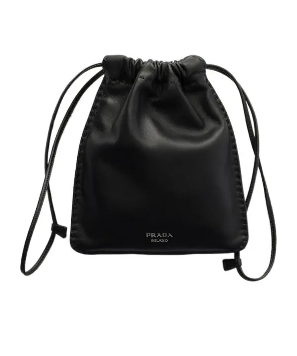 Prada Drawstring Phone Case - Black