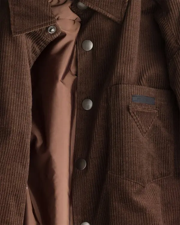 Prada Logo Detailed Long-sleeved Shirt