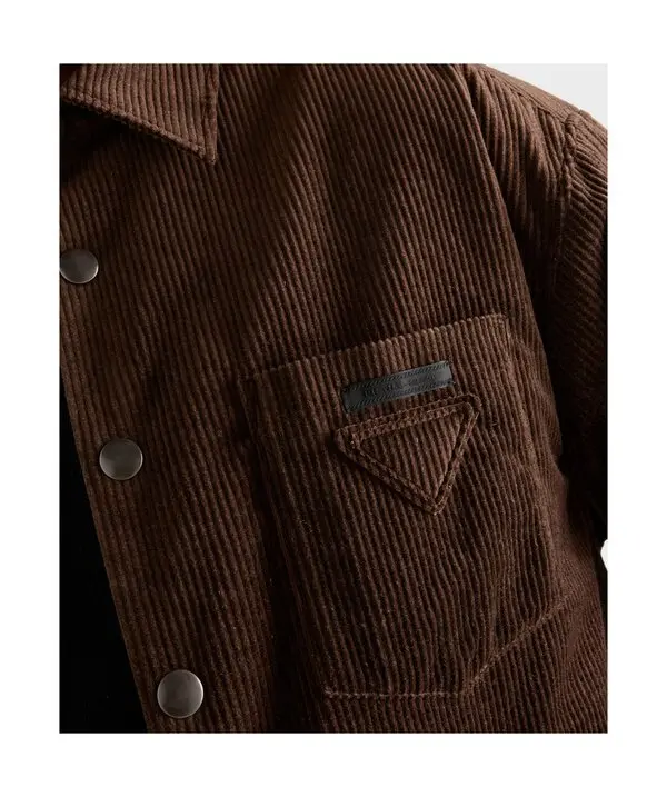 Prada Logo Detailed Long-sleeved Shirt