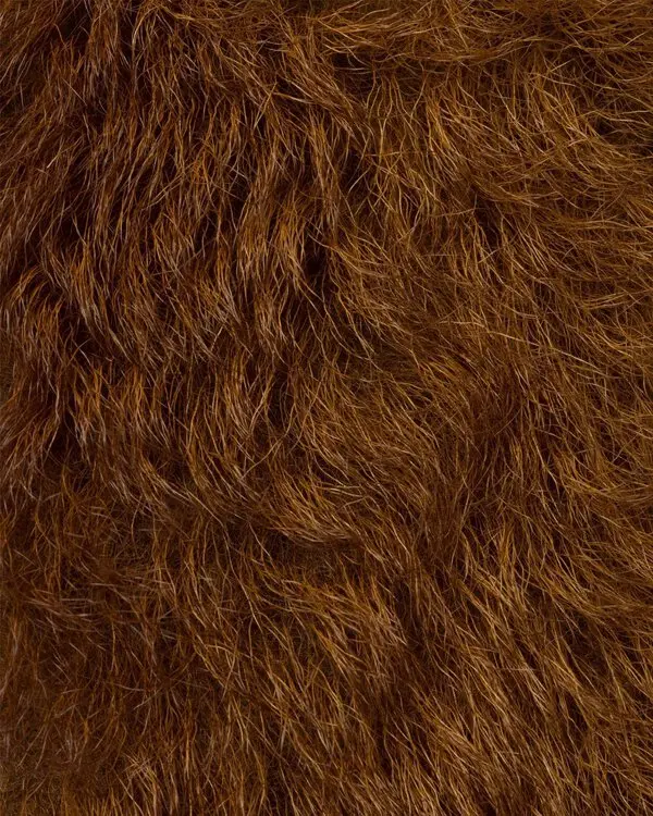 Prada Logo-lettering Fur Collar
