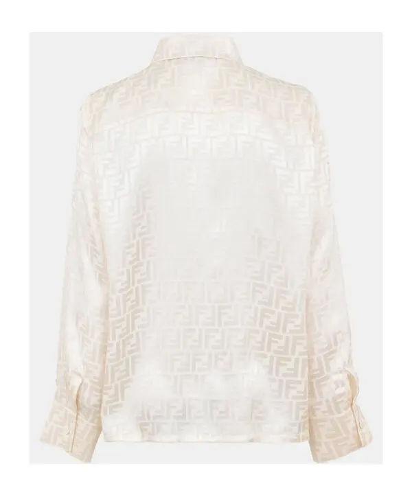Fendi Ff Monogram Satin Shirt - No