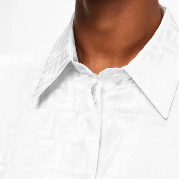 Fendi Ff Monogram Satin Shirt - No