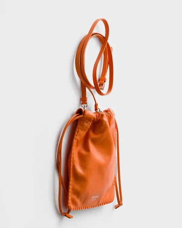 Prada Drawstring Phone Case - Orange