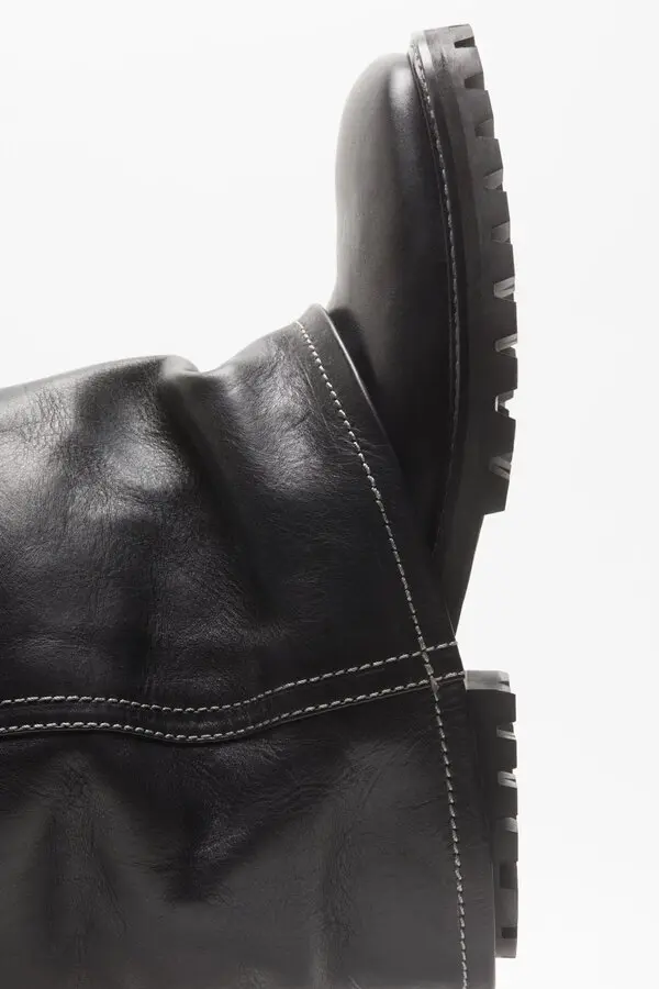 Acne Studios Slouch Calf Leather Boots