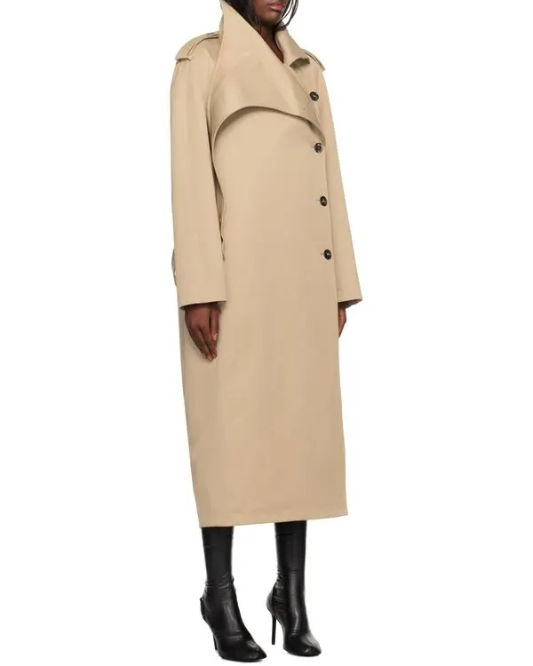 COURREGES Courrèges Button-up Long Trench Coat