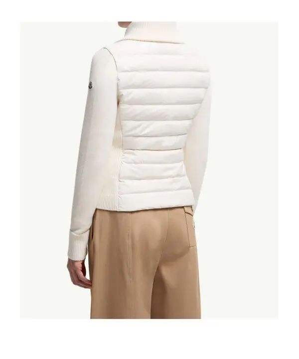 Moncler Padded Zip-up Wool Cardigan
