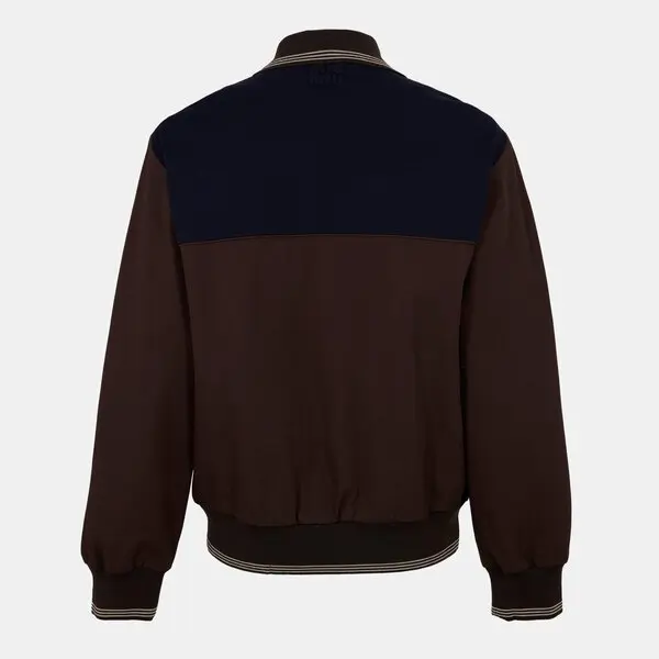 Miu Miu Two-tone Collared Zip-up Sweater