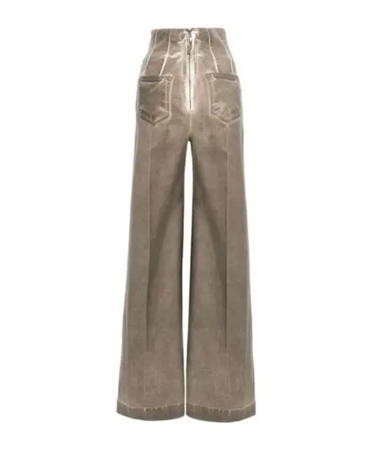 Rick Owens Dirt Copper Wide Leg Pants - Grey