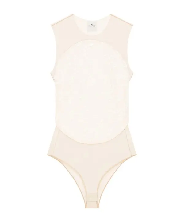 COURREGES Courrèges Illusion Circle Lace Bodysuit
