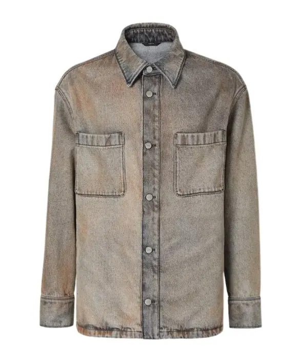 Fendi Long-sleeved Denim Shirt