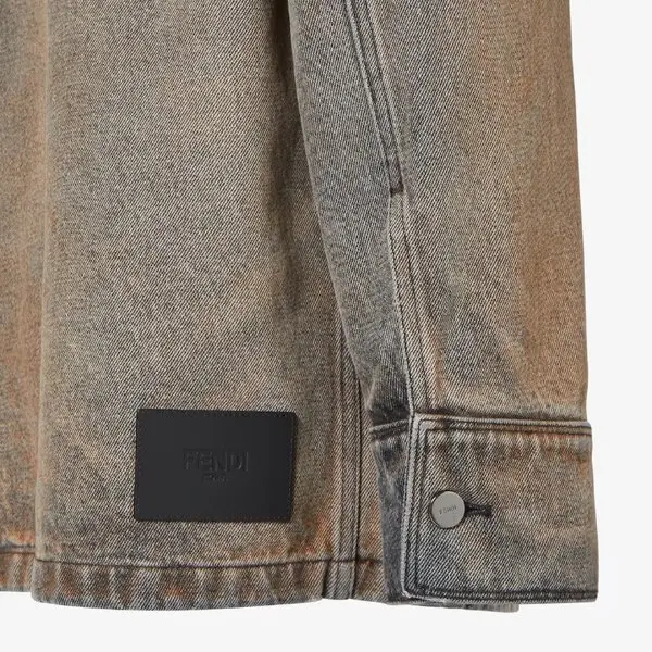 Fendi Long-sleeved Denim Shirt