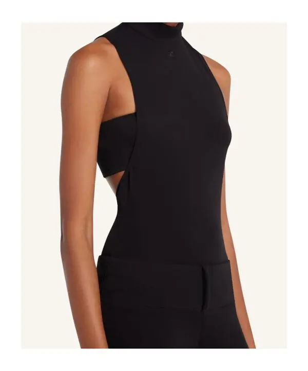 COURREGES Mock-neck Bodysuit