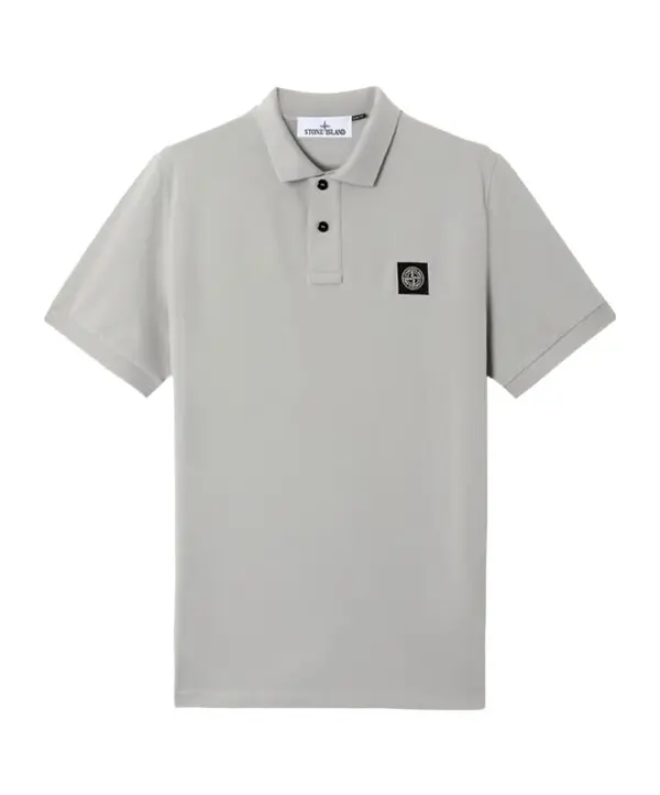 Stone Island Compass-patch Buttoned Polo Shirt