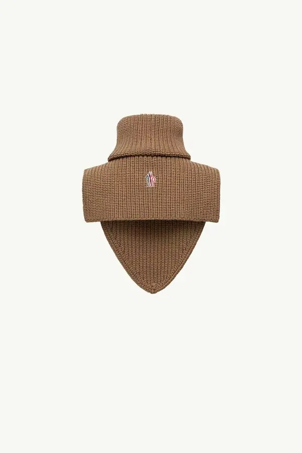Moncler Wool Rib Knit Neck Warmer