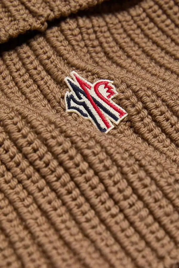 Moncler Wool Rib Knit Neck Warmer