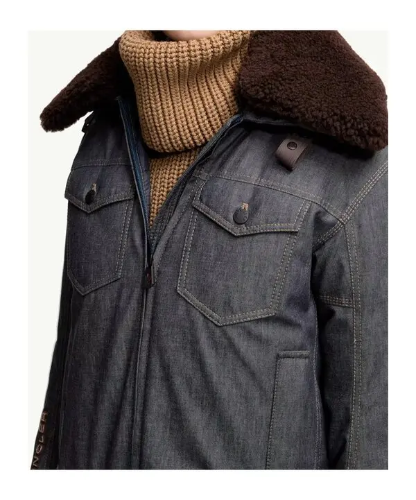Moncler Wool Rib Knit Neck Warmer