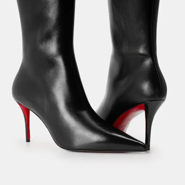 CHRISTIAN LOUBOUTIN Pointed-toe Slim-heel Knee-high Boots