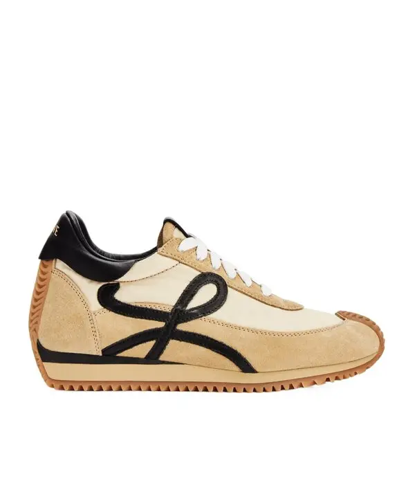 Loewe Lace-up Sneakers - Gold/black