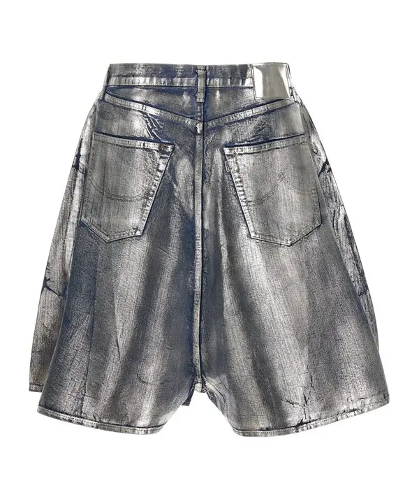 DOUBLET Denim Shorts With Belt Loops