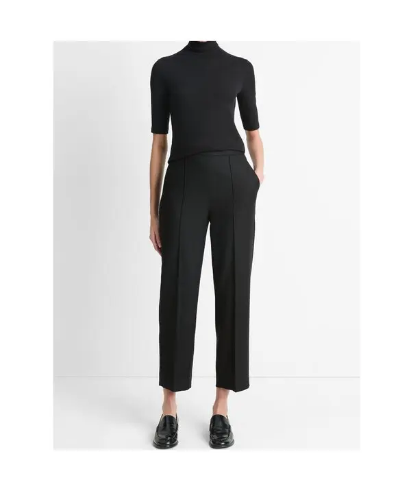 Vince Elbow-sleeved Turtleneck Top