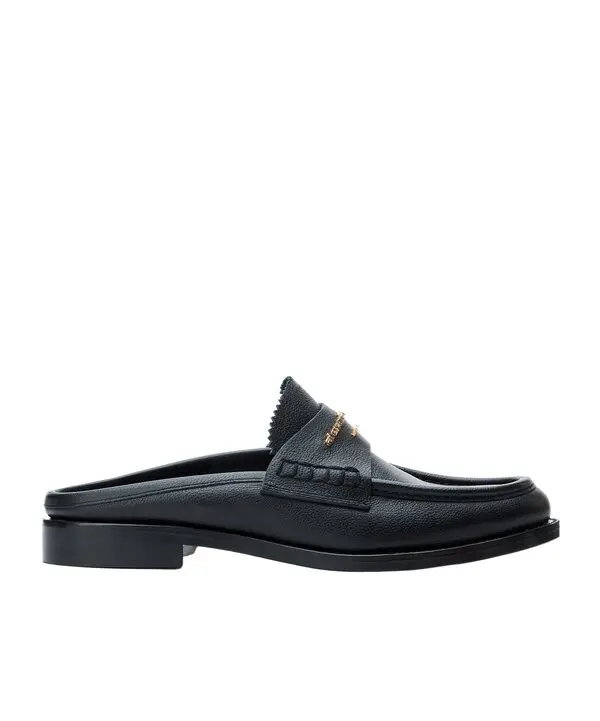 Alexander Wang Logo Lettering Mules - Black