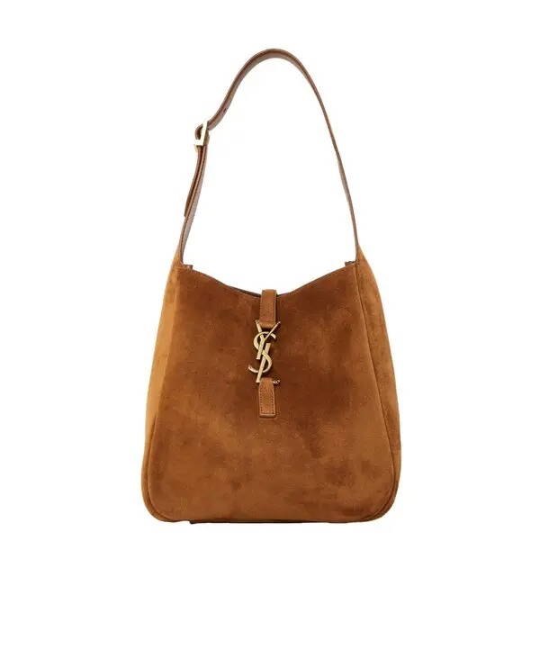 Saint Laurent Solid Color Stylish Shoulder Bag - Brown
