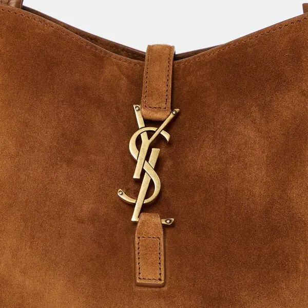 Saint Laurent Solid Color Stylish Shoulder Bag - Brown