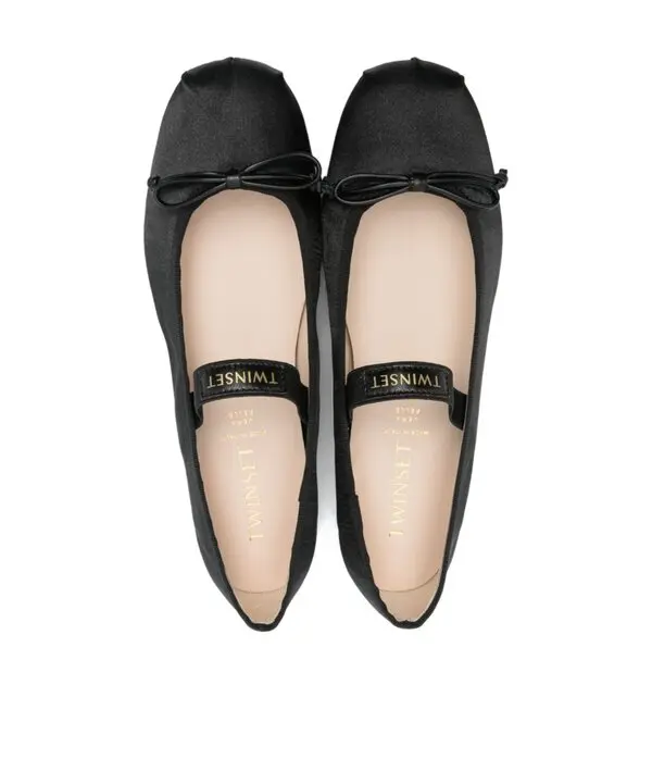 TWINSET Satin Ballet Flats