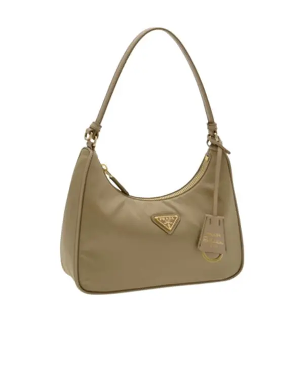 Prada Zippered Handbag - Camel
