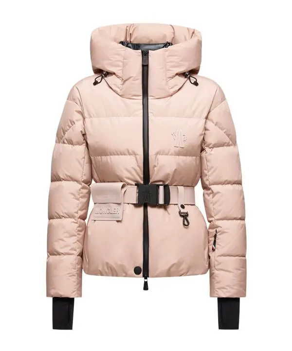 Moncler Bouquetin Hooded Down Ski Jacket - Pink