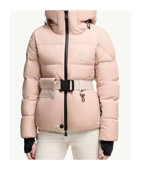 Moncler Bouquetin Hooded Down Ski Jacket - Pink