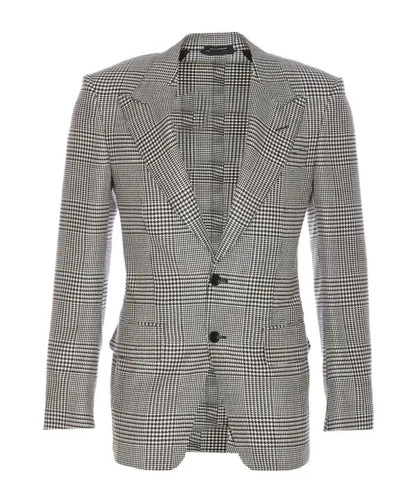 TOM FORD Single-breasted Checked Blazer