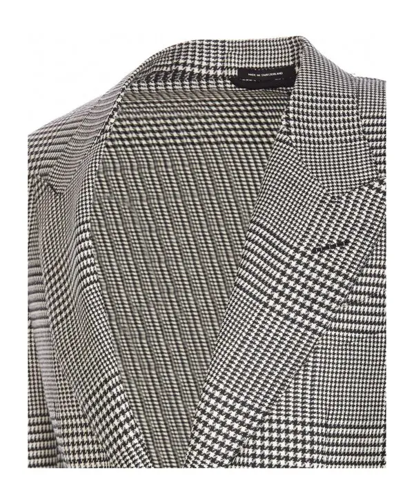 TOM FORD Single-breasted Checked Blazer