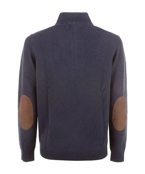 Barbour High-neck Half Buttoned Knit Jumper