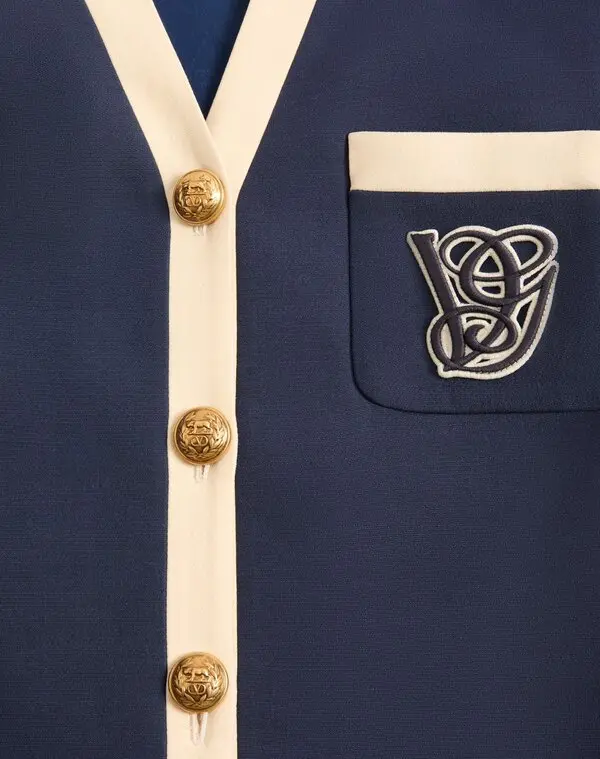 Valentino Garavani V-neck Button-up Blazer
