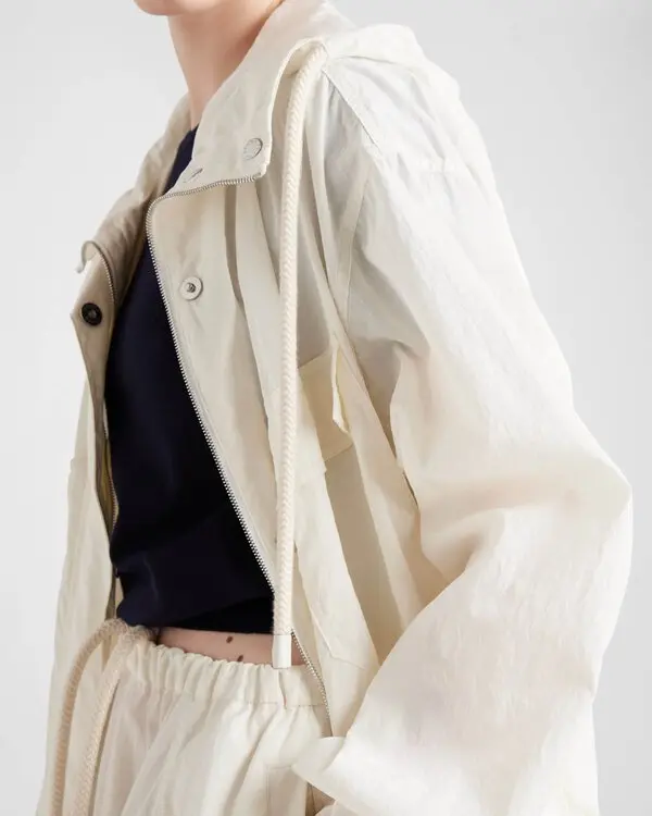 Prada Technical Pongé Blouson Jacket